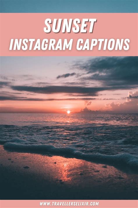 70 Sunset Captions For Instagram Quotes Puns Short Captions Artofit