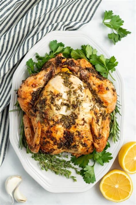 Garlic Herb Roasted Chicken Recipe Shugary Sweets