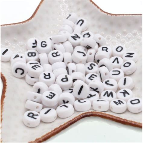 Perles Lettres De L Alphabet Pour Bracelet Meli Melow