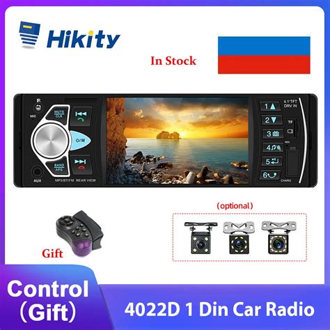 Hikity Radio Con Bluetooth Para Coche Reproductor Est Reo Con C Mara De