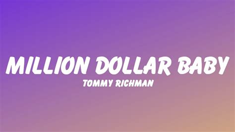 Tommy Richman Million Dollar Baby Lyrics Youtube