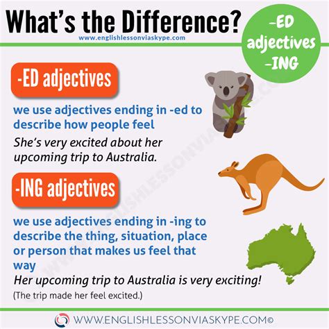 How To Use English Adjectives Ending In ED And ING English With Harry