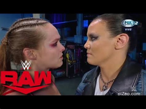 Ronda Rousey Confronta A Shayna Baszler WWE Raw 10 De Julio 2023 WWE En