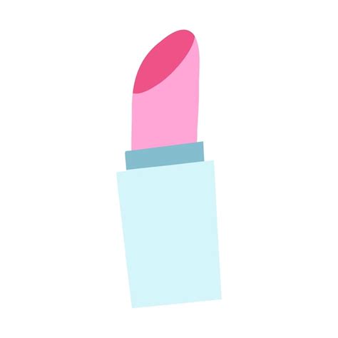 Icono de lápiz labial en estilo plano de dibujos animados ilustración