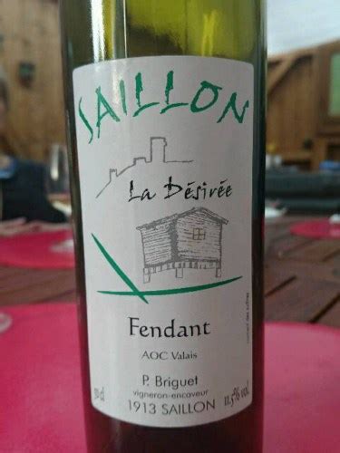 P Briguet Saillon La Desiree Fendant Vivino Australia