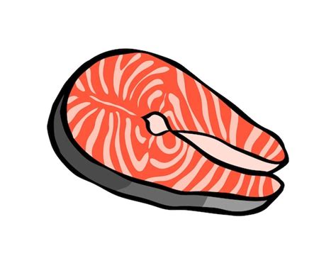 Pescado Rojo Fresco Aislado Sobre Fondo Blanco Vector Premium