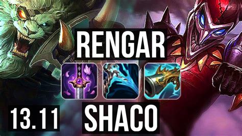 Rengar Vs Shaco Jng Winrate Solo Kills Dominating Kr
