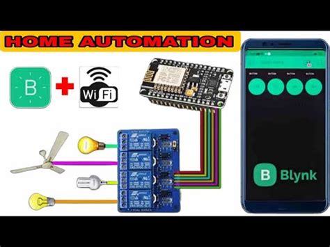 IoT Based Home Automation Project Using NodeMCU ESP8266 And New Blynk