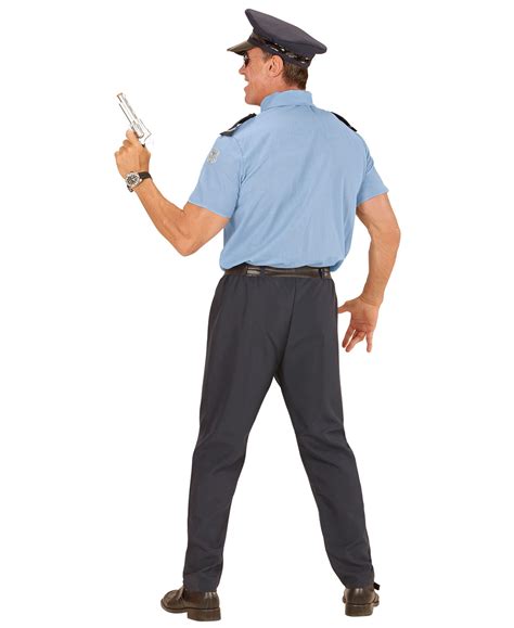 Polizist Kostüm für Herren in Übergröße Uniform blau Personage ch