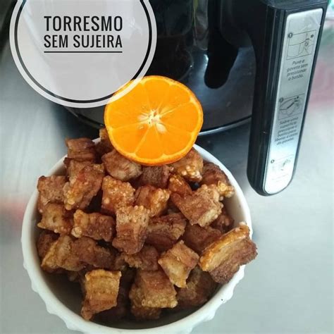 Tânia Carvalhido Como fazer torresmo na airfryer prático fácil e