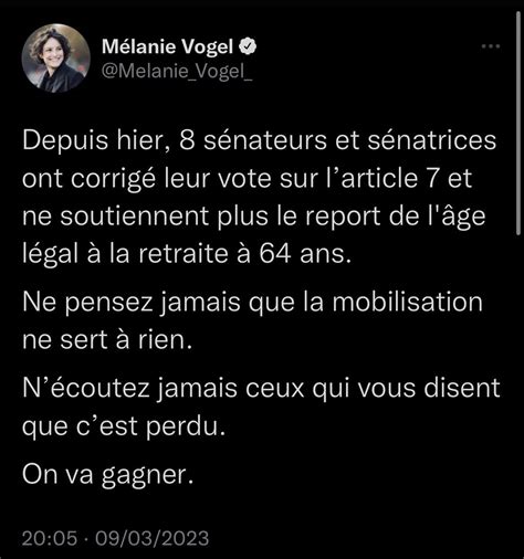 Un Tre Humain On Twitter S Nateurs Ont Corrig Leur Vote On