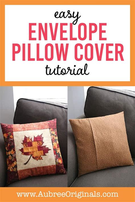 How To Sew An Envelope Pillow Cover Quilted Pillow Covers Diy Pillow
