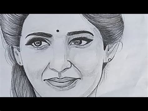 Actress Samantha Pencil Drawing Viral Shorts Shortartanil Trending