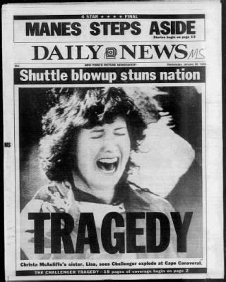 Daily News From New York New York Newspapers Space Shuttle