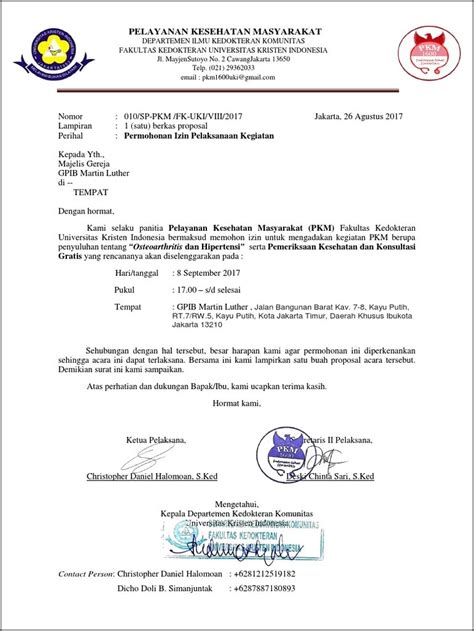 Contoh Surat Permohonan Pemakaian Gedung Surat Permohonan Desain