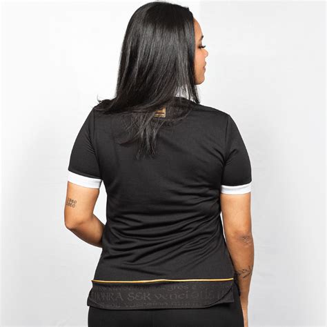 Blusa Vasco Oficial III 2023 Kappa Feminina Camisas Negras