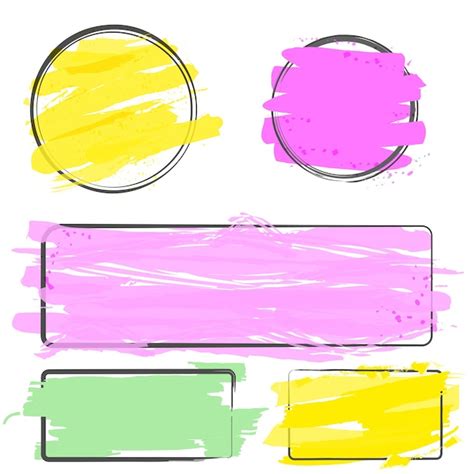 Premium Vector Hand Draw Doodle Frame Textbox Quote Set Empty Speech