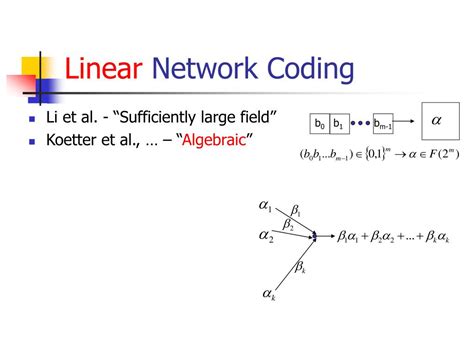 ppt on linearity a taxonomy of linear network codes powerpoint presentation id 5557518
