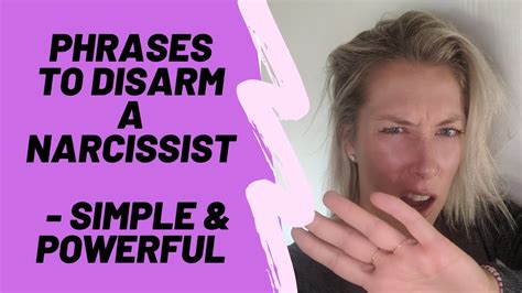 PHRASES To Disarm A Narcissist SIMPLE POWERFUL YouTube