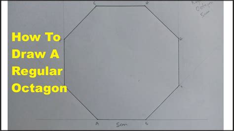 how to draw a regular octagon when given the length of the side how to draw an 8 sided polygon