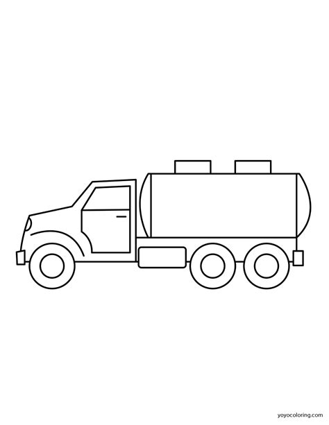 Tankwagen Vrachtwagens Colorare Camiones Cisterna Ausmalbilder Lkw