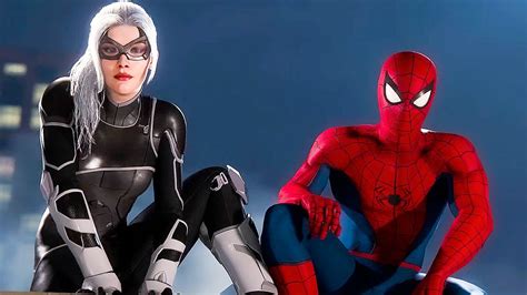 Marvel S Spider Man Remastered Spider Man And Black Cat Team Up Scene