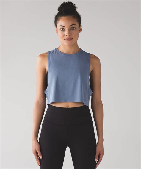 Muscle Love Crop Tank Womens Tanks Lululemon Athletica Fitness In 2019 Athletic Outfits