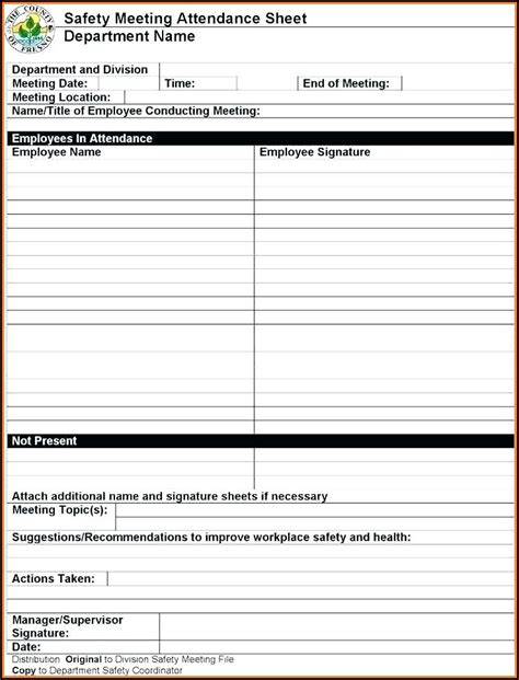 Tailgate Safety Meeting Form Pdf Form Resume Examples P Egdbyj
