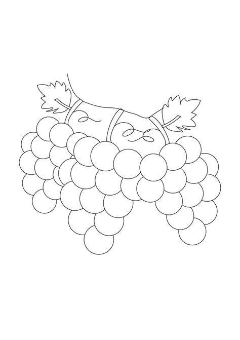 Dibujos De Uvas Para Colorear E Imprimir ColoringOnly