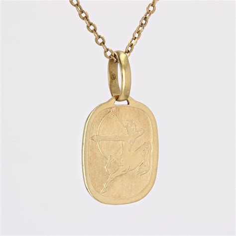 Proantic Médaille Or Jaune Signe Sagittaire