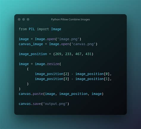 paste an image into a predefined area with python pillow