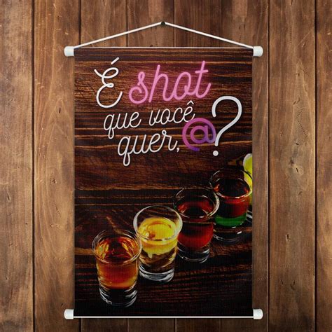 Banner Impresso em Lona É Shot Decore seu Estabelecimento