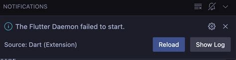 Visual Studio Code Flutter Daemon Fail Stack Overflow
