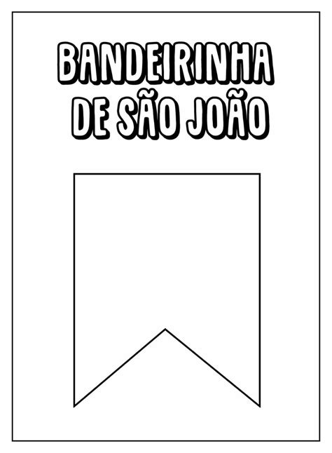 Desenhos De Bandeirinhas Juninas Para Colorir E Imprimir Aprender A