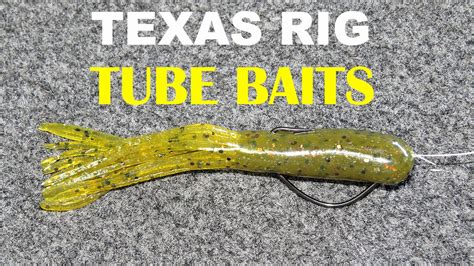 How To Texas Rig Tube Baits Bass Fishing Youtube