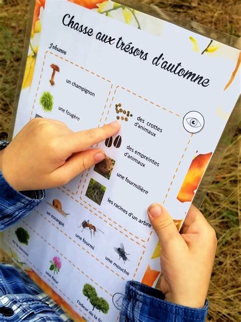 Fiches Pour Organiser Une Chasse Aux Tr Sors D Automne Dans La For T