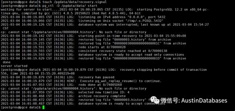 POSTGRESQL V12 PG BASEBACKUP 进行PITR恢数据与PITR 原理 腾讯云开发者社区 腾讯云