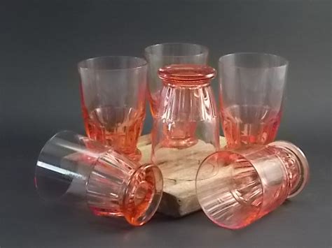 VINT UP et REC UP Verre à Apéritif Mouluré Rose Saumoné