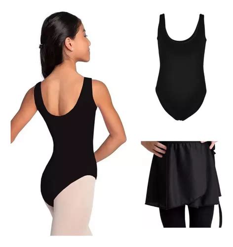Collant Regata Ballet Balé Dança Jazz Saia Brinde Especial