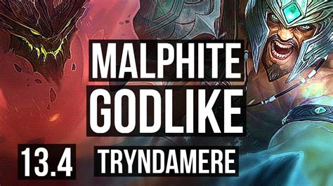 MALPHITE Vs TRYNDAMERE TOP Rank 7 Malph 11 3 10 Godlike KR