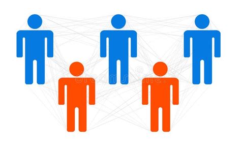 Concepto social de la red ilustración del vector Ilustración de