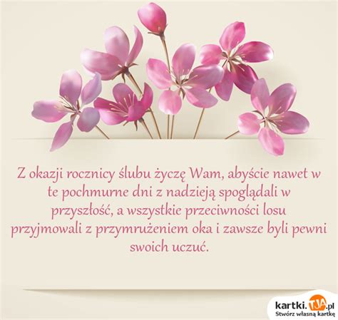Yczenia Z Okazji Rocznicy Lubu Yczenia Rocznica Lubu