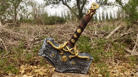 HAGO EL MARTILLO DE THOR DE GOD OF WAR RAGNAROK NABU ART YouTube