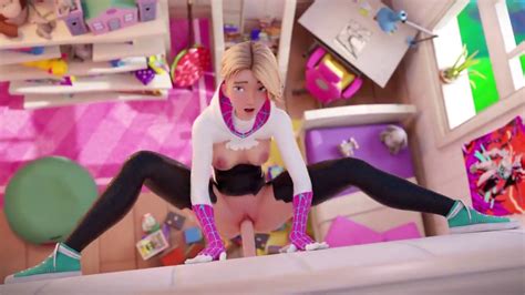 Gwen Wall Dildo Riding Marvel SFM Compile