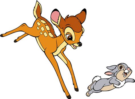 Group Clip Art Disney Galore Thumper Running Bambi And Thumper Cartoon Png Download Full