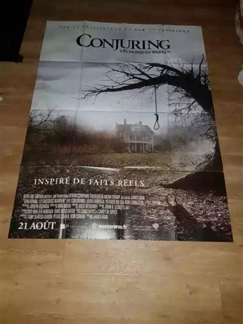 AFFICHE DE CINÉMA d époque du film CONJURING de 2013 120x160cm EUR