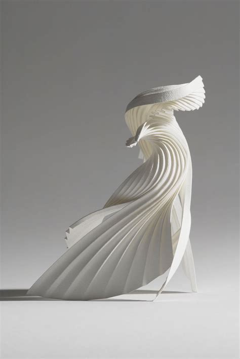 Pleated Works Richard Sweeney 종이 조각 추상 조각 현대 조각