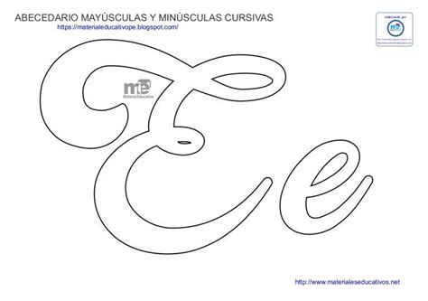 Molde Letra Cursiva Minusculaletras E E F NBKomputer