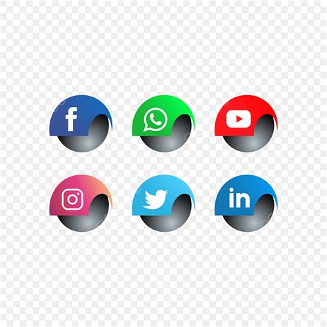 Social Media Marketing Clipart Hd PNG Social Media Icon 3d Ball Set
