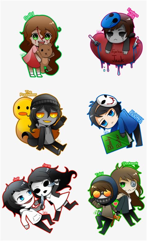 Eyeless Jack Clipart Chibi Creepypasta Chibi Transparent PNG
